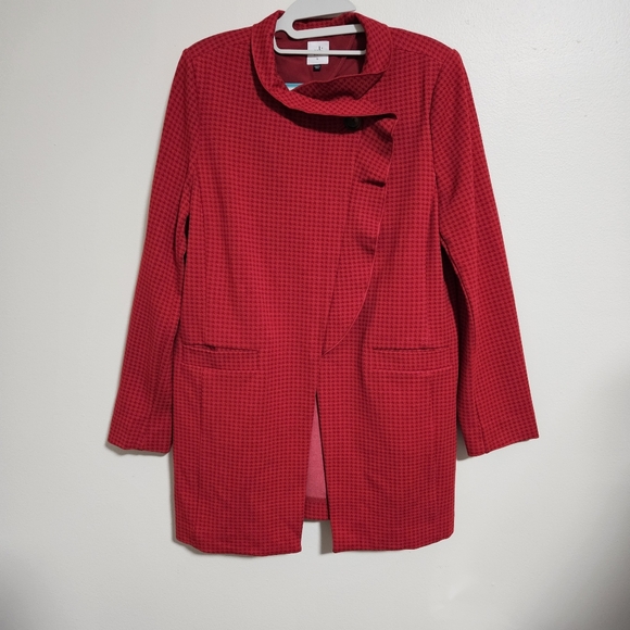 CAbi | Jackets & Coats | Cabi Celebration Jacket Womens Size Large Red ...